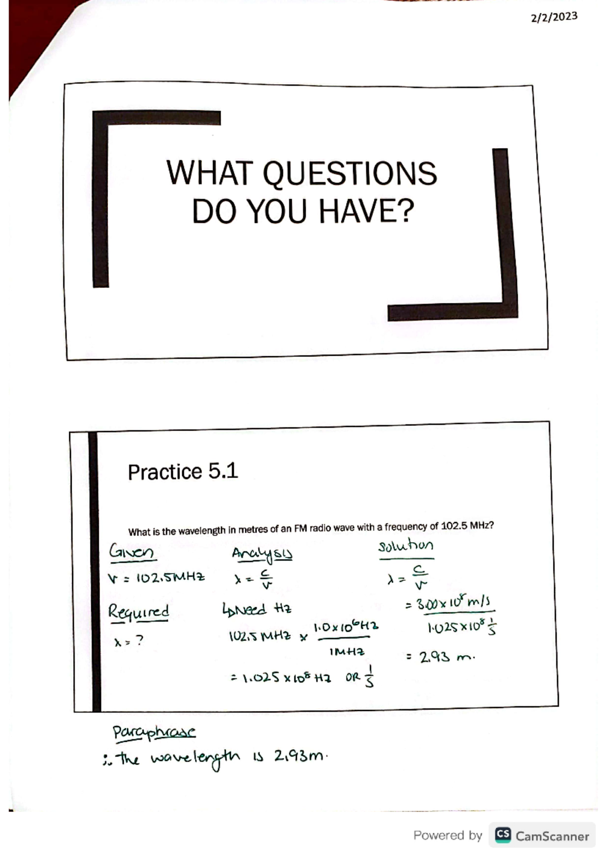 CHEM1010 Lecture 8 Solutions to Practice Problems W23 - CHEM1010U - Studocu