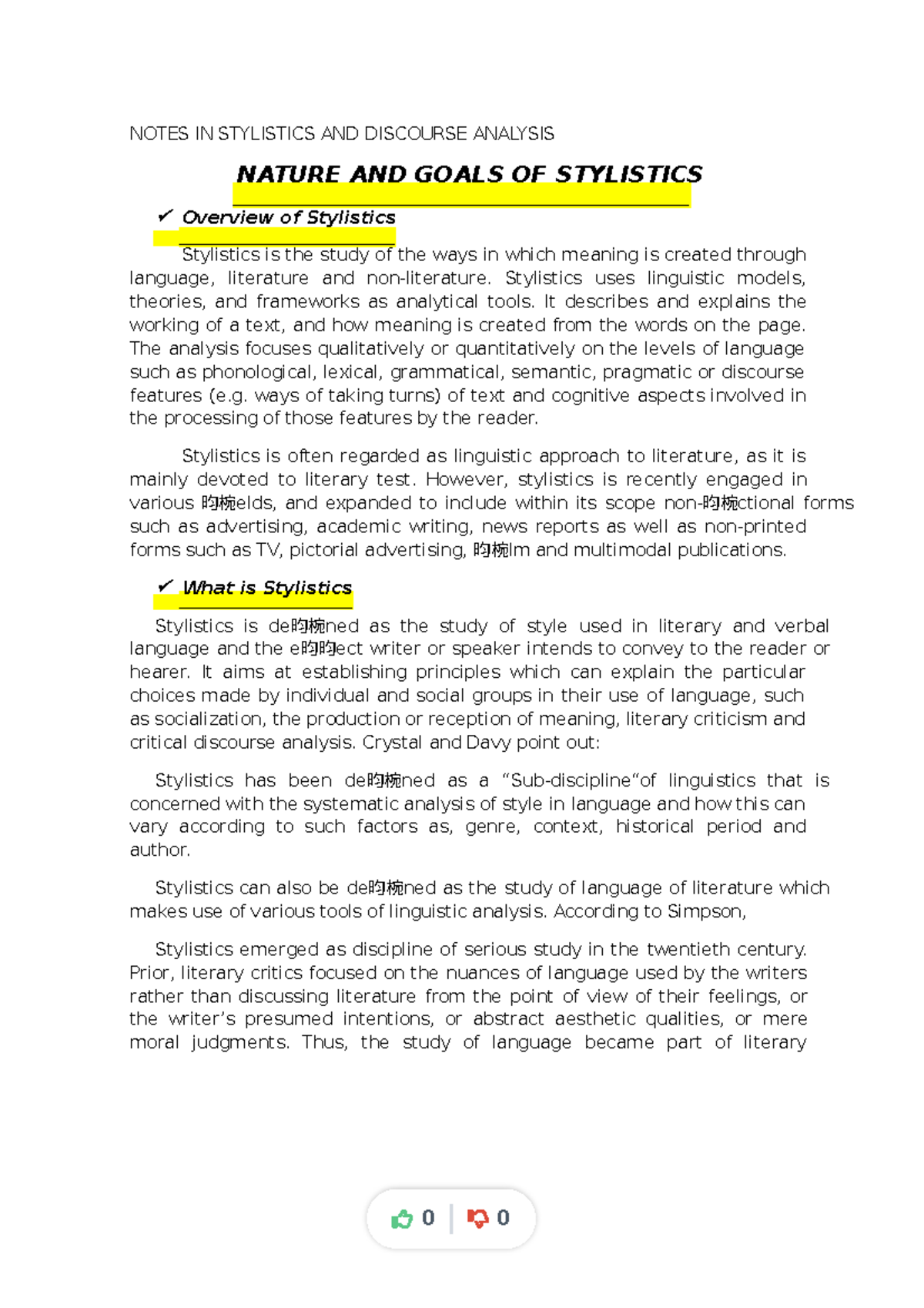 Notes-in-stylistics-and-discourse-analysis compress - NOTES IN ...