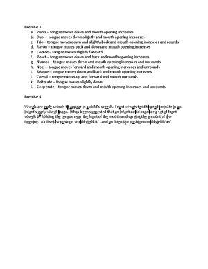 Chapter 3 Exercises - Chapter 3 Exercises Exercise 1 (different from the book) 1.) Please ...