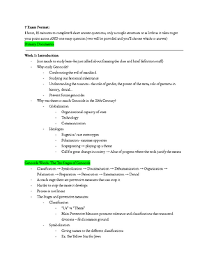 Genocide Lecture Notes - Introduction Political leader(s), Perceiving ...