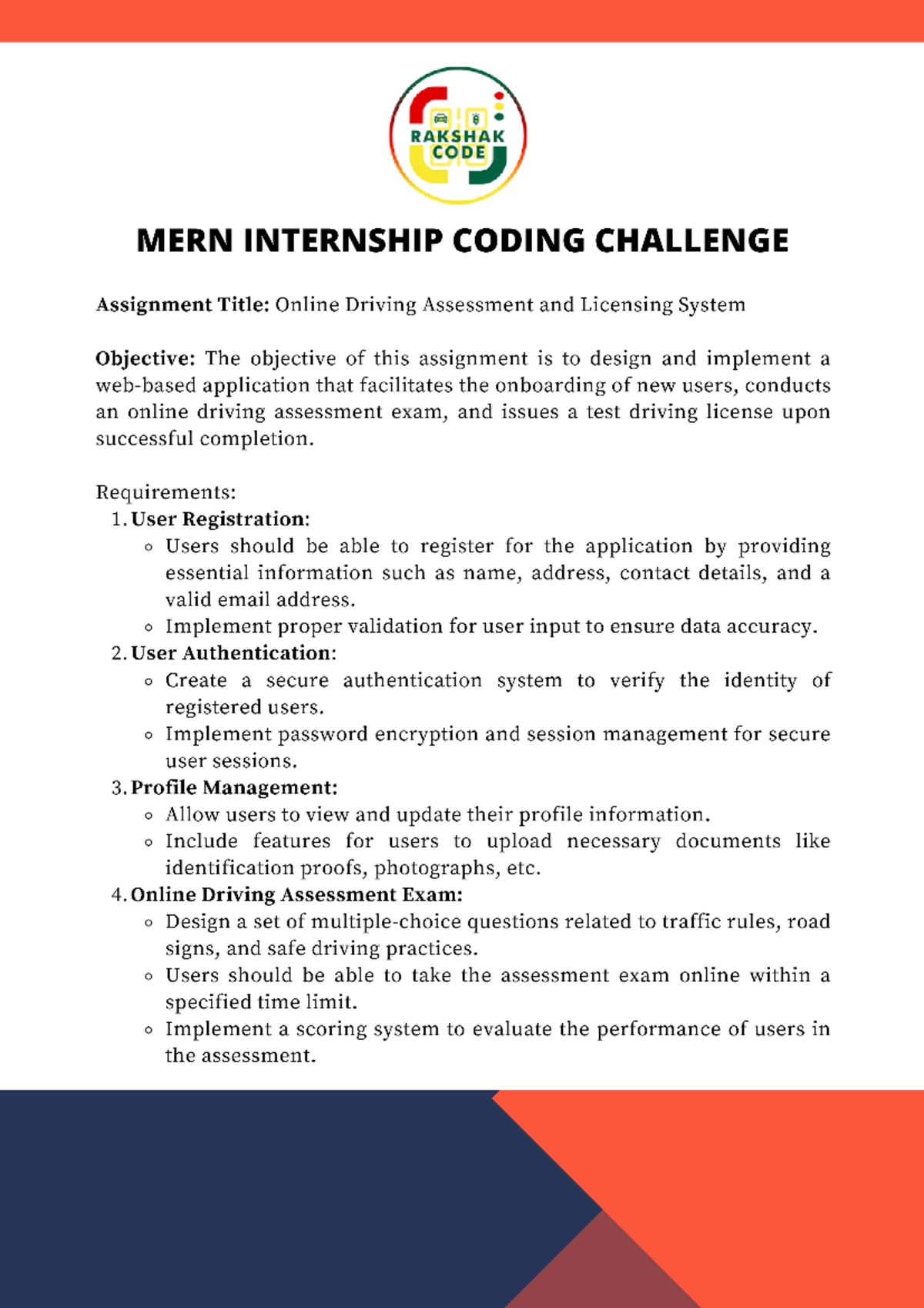 MERN coding challenge - B.Sc. - Studocu