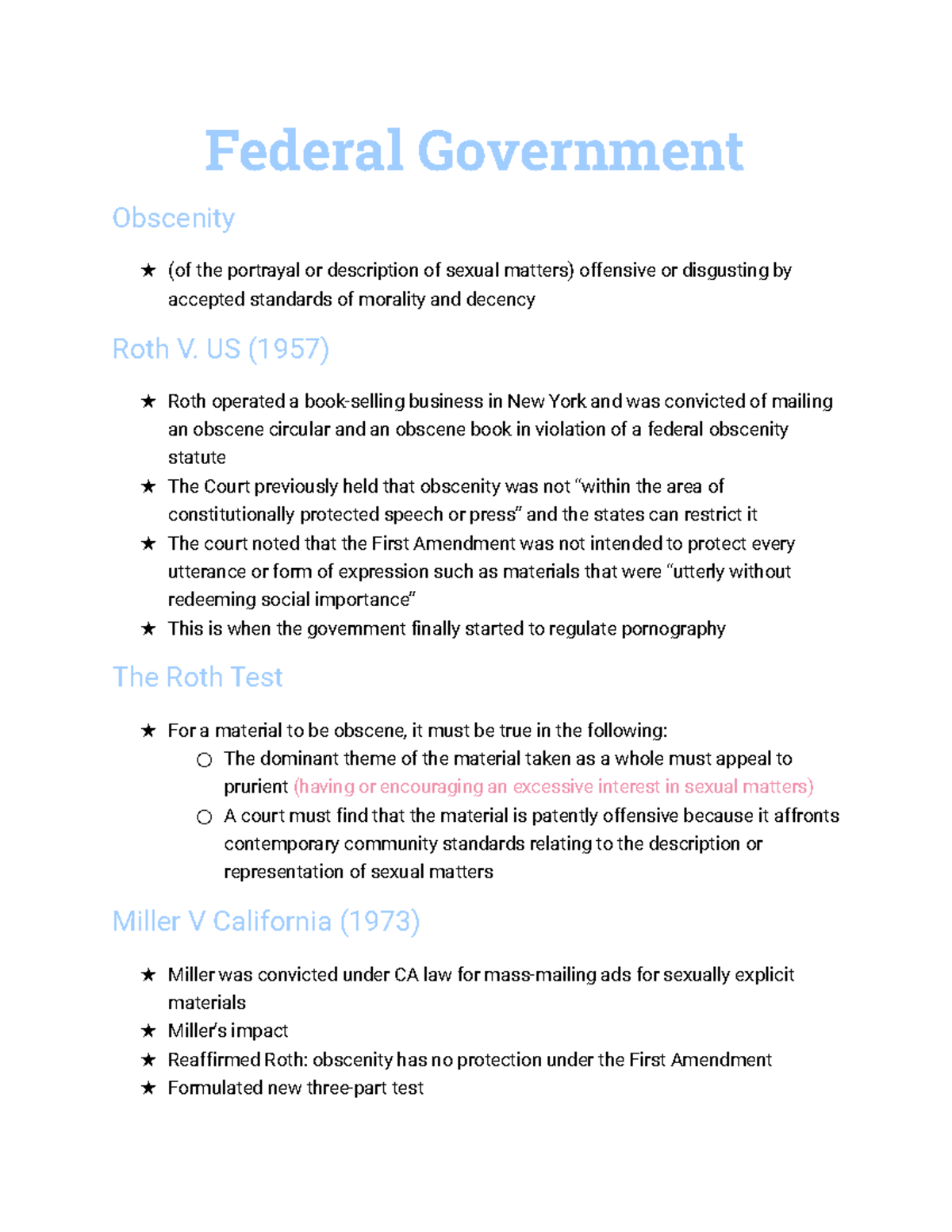 Federal Government Note - Federal Government Obscenity ★ (of the ...