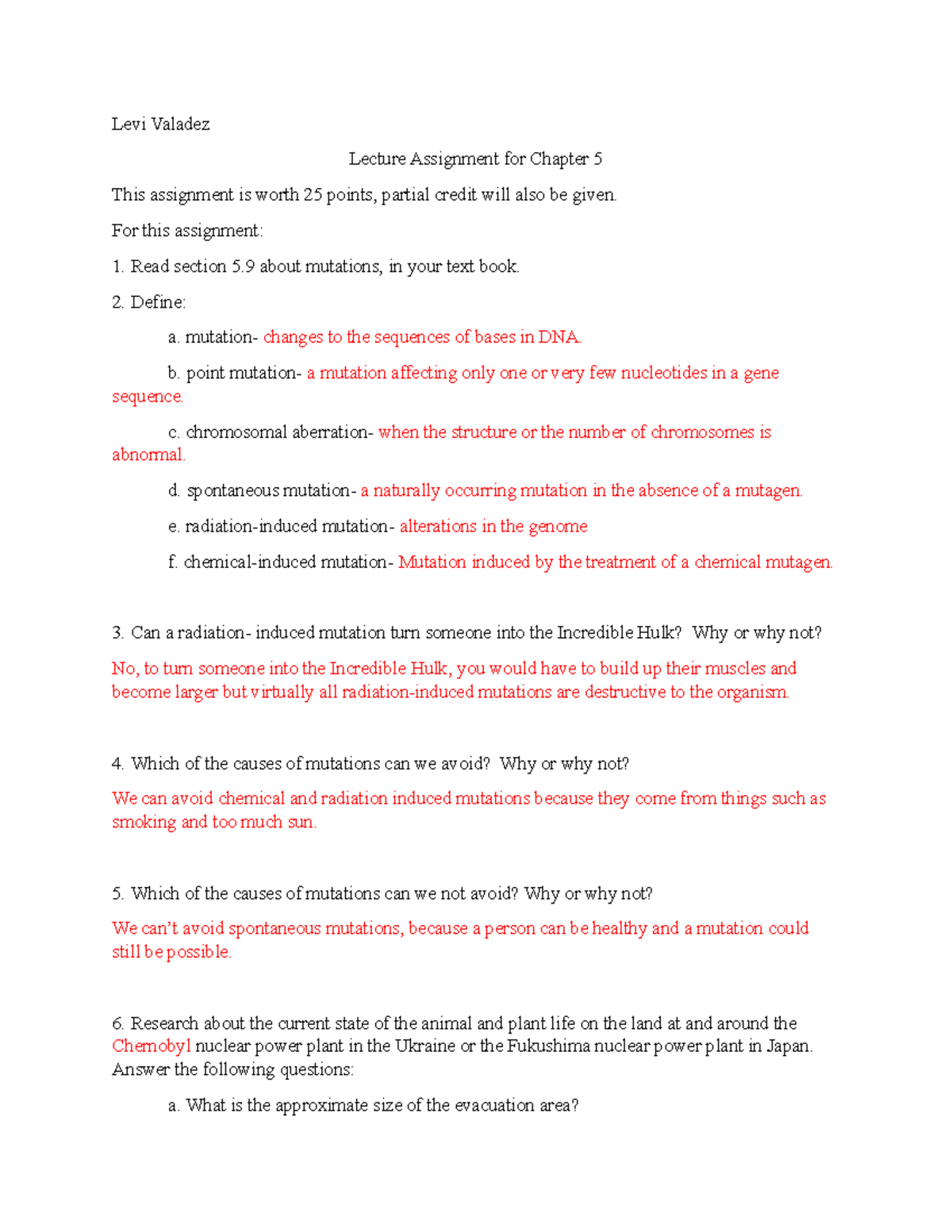 Chapter 5-2 Lecture Assignment - Levi Valadez Lecture Assignment for ...