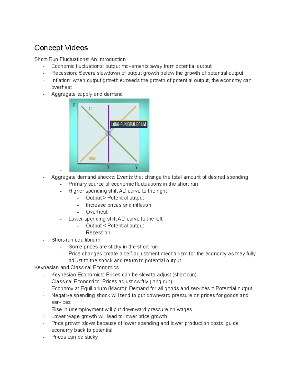 ECON 211 Module 5 - Notes from the textbook, digging deeper videos, and ...