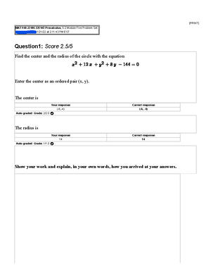 HUM 100 Module 8 - assignment - HUM 100 Module 8-2 Short Answer: Belief ...