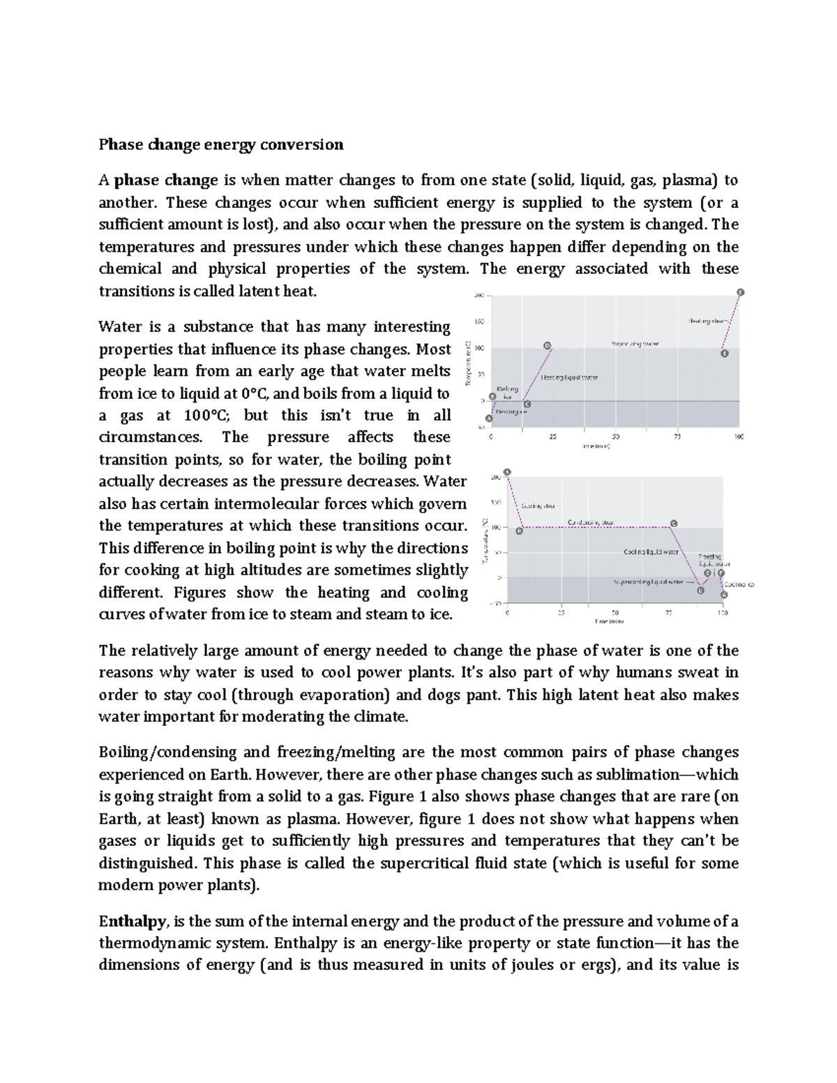 Phase Change Diagram Energy Being Added Phase Change Tempera