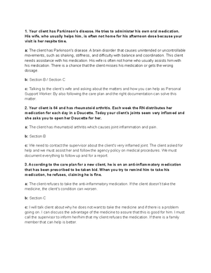 Module 10Part 1 - test - Module 10 – Assisting with Medications ...