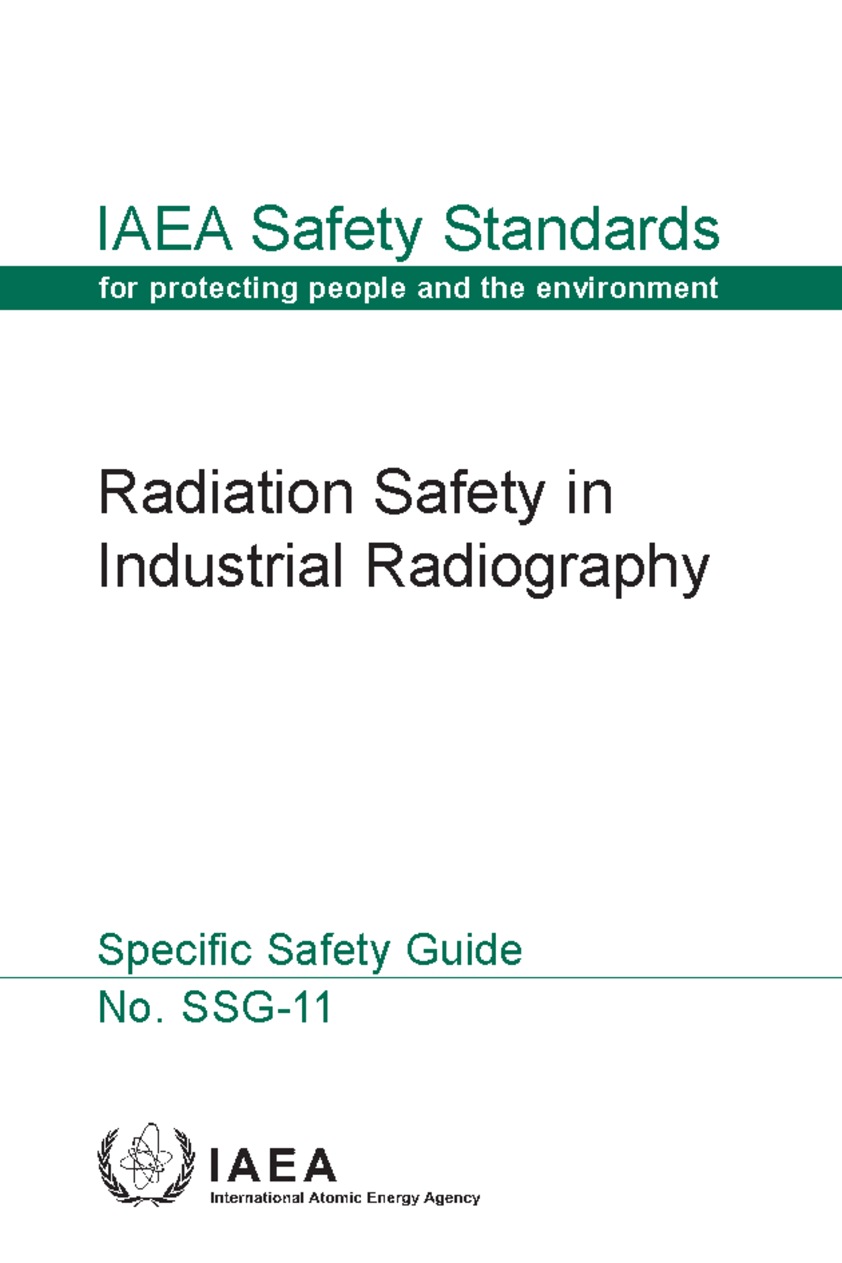SSG-11 - khhi hjk hjk h 9hu - IAEA Safety Standards Radiation Safety in Industrial Radiography ...