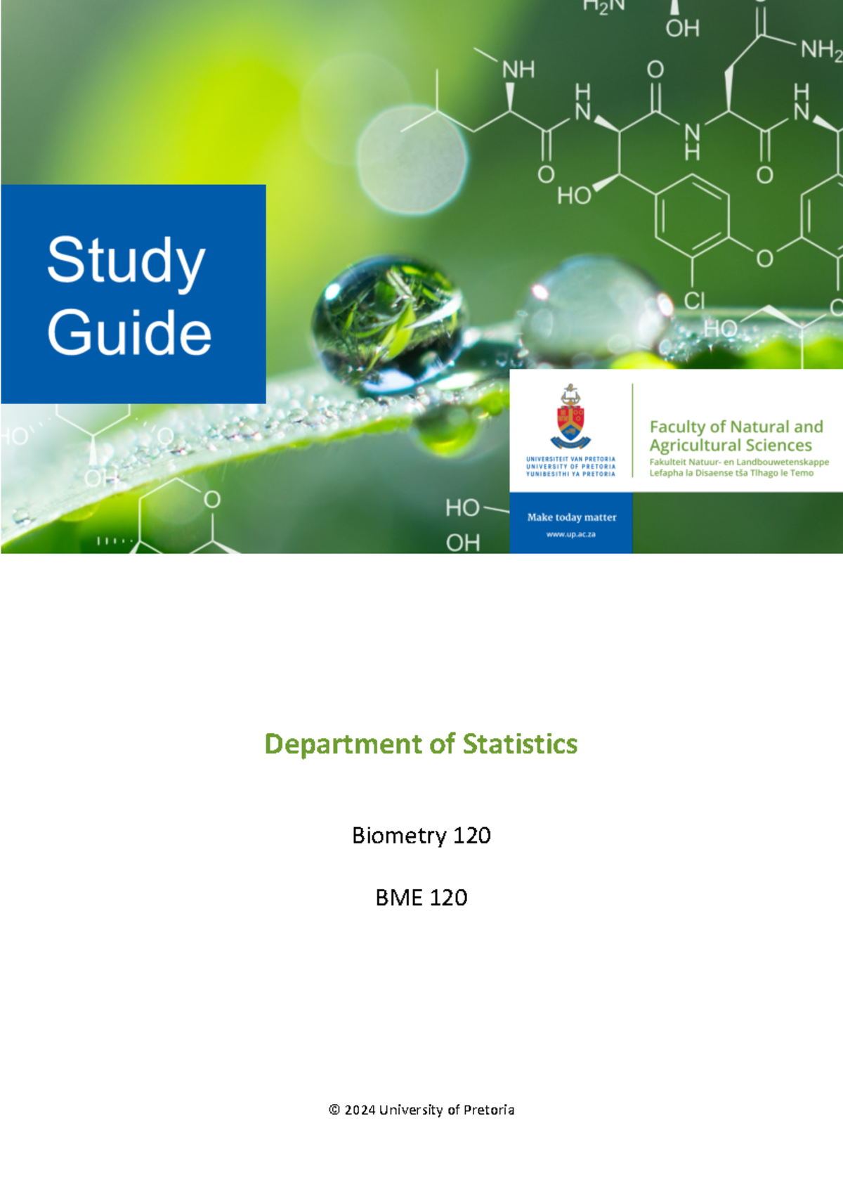 BME - study guide - Department of Statistics Biometry 120 BME 120 Table of contents 2 2 Learning ...