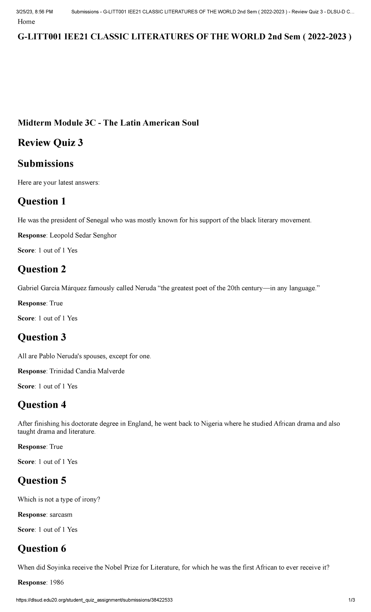 GLIT REF QUIZ Perfect - 3/25/23, 8:56 PM Submissions - G-LITT001 IEE21 ...