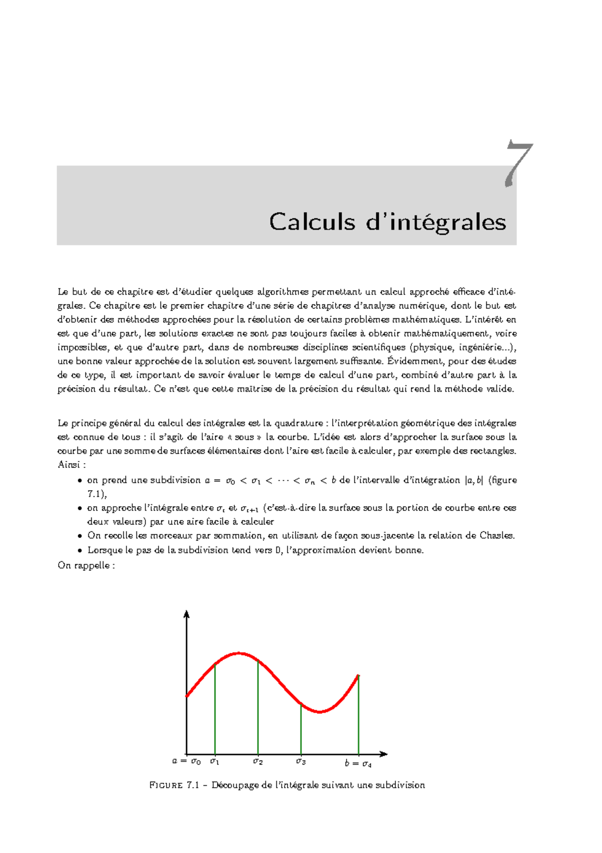 Calculs-d-integrales - 7 Calculs d’intégrales Le but de ce chapitre est ...