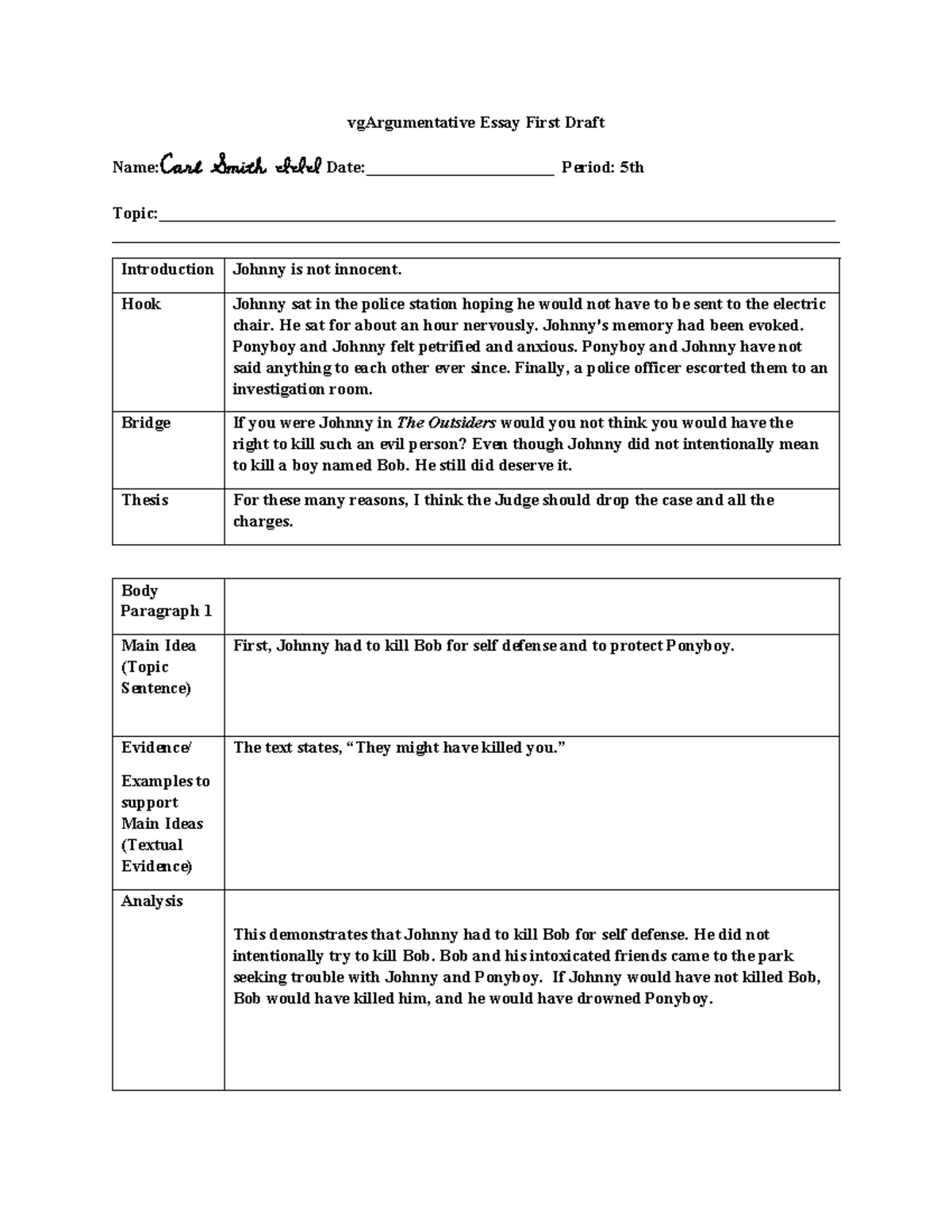 Argumentative Essay 2nd Draft - vgArgumentative Essay First Draft Name ...