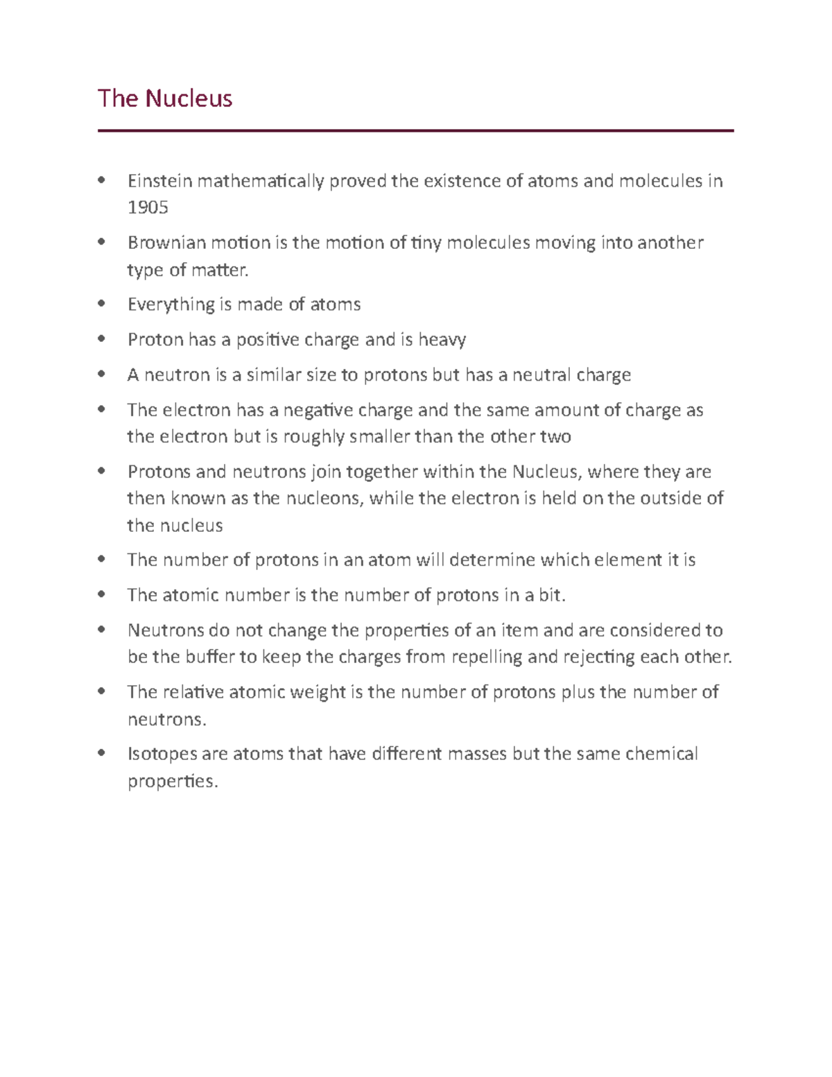 The Nucleus - The Nucleus Einstein mathematically proved the existence ...
