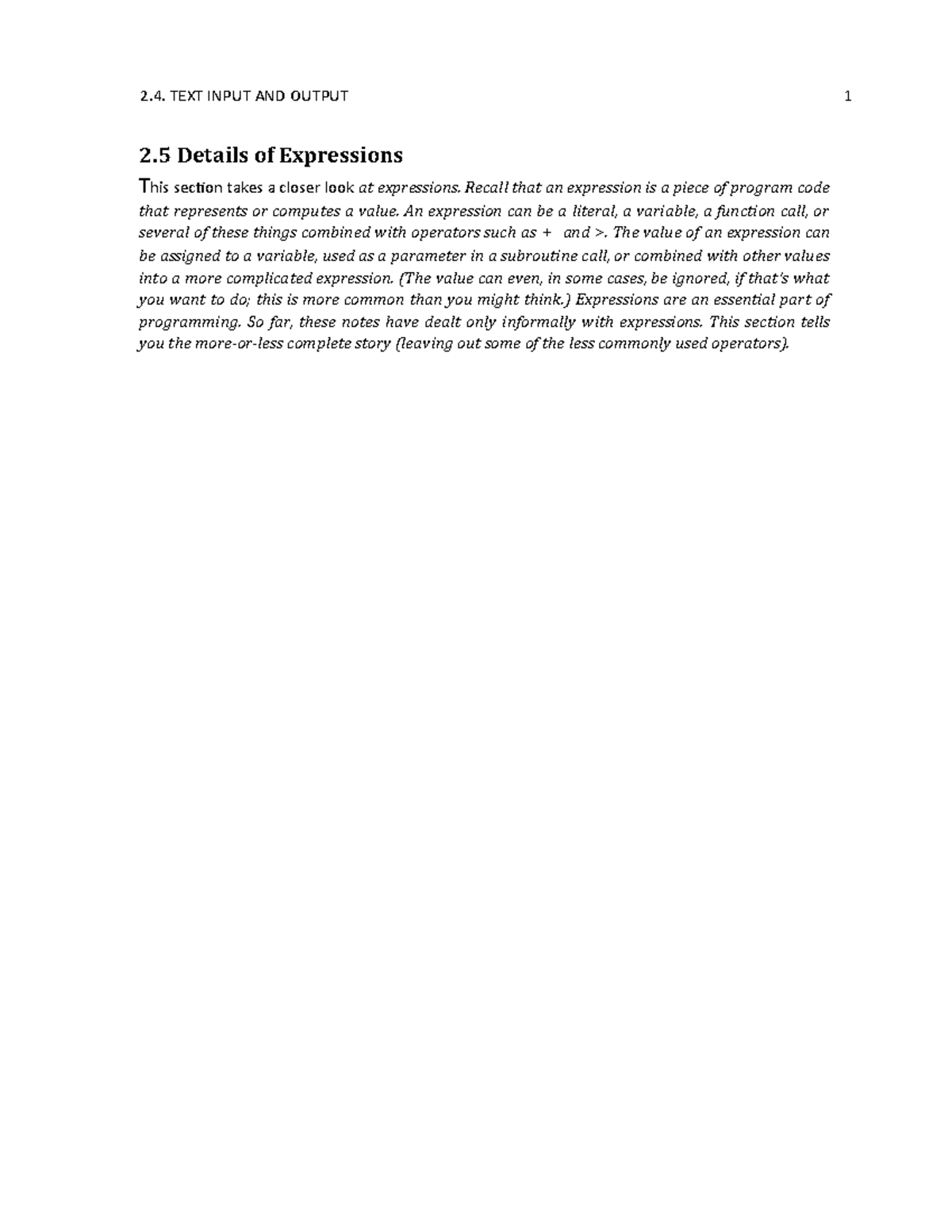 Java 6 - java notes - 2. TEXT INPUT AND OUTPUT 1 2 Details of ...