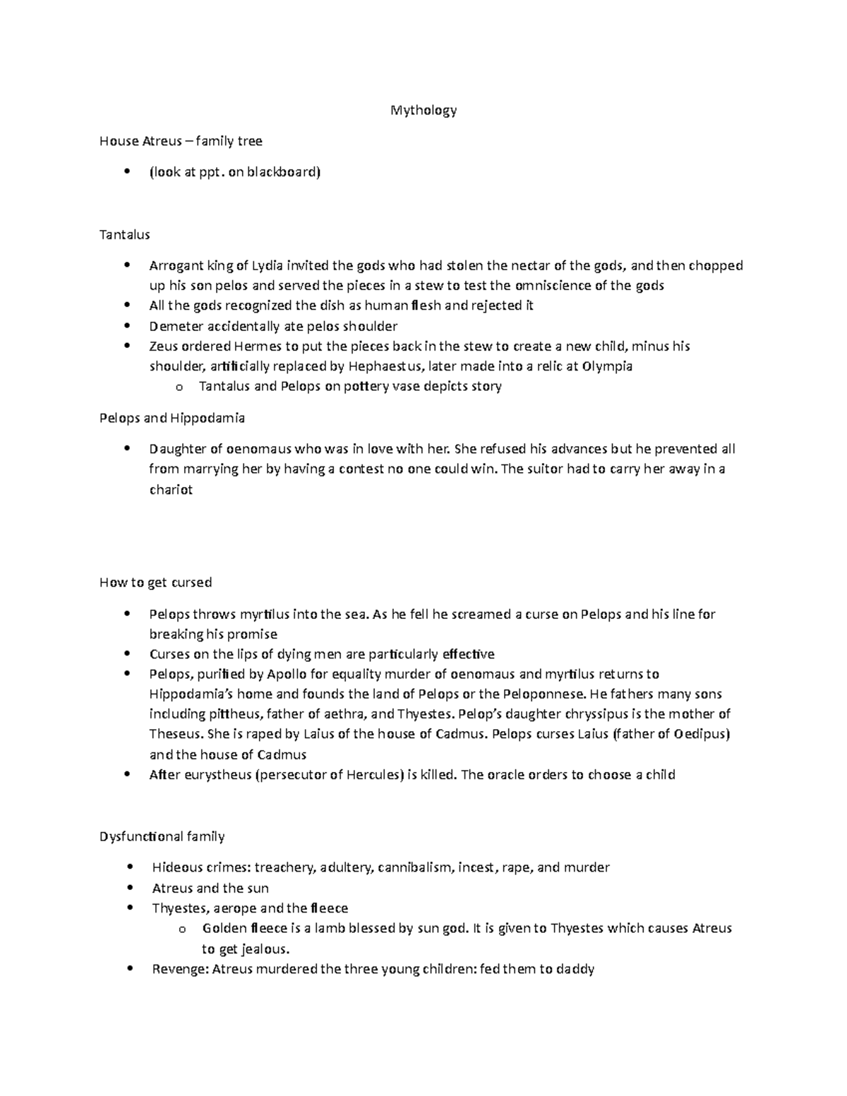 Mythology 8-31-17 Historical Context of Greek Mythology and Myths of ...