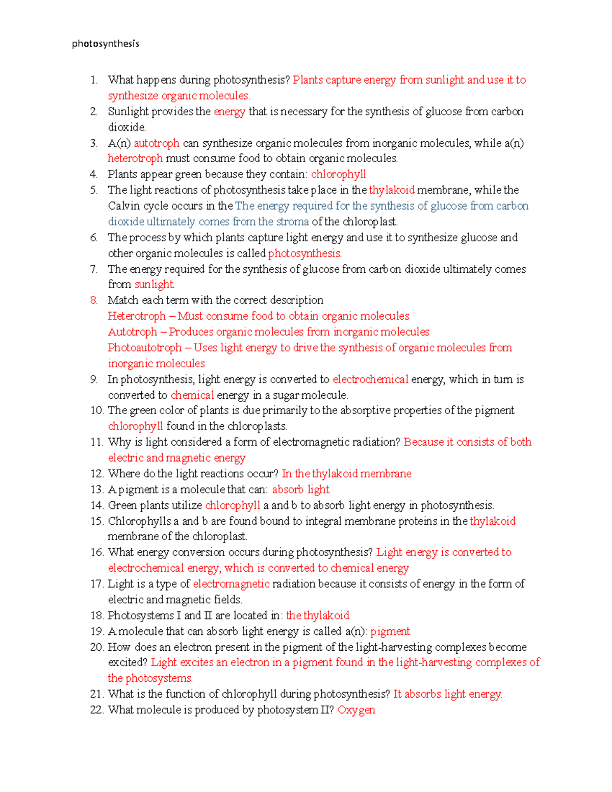 Bio hw 7 photosynthesis - What happens during photosynthesis?Plants ...