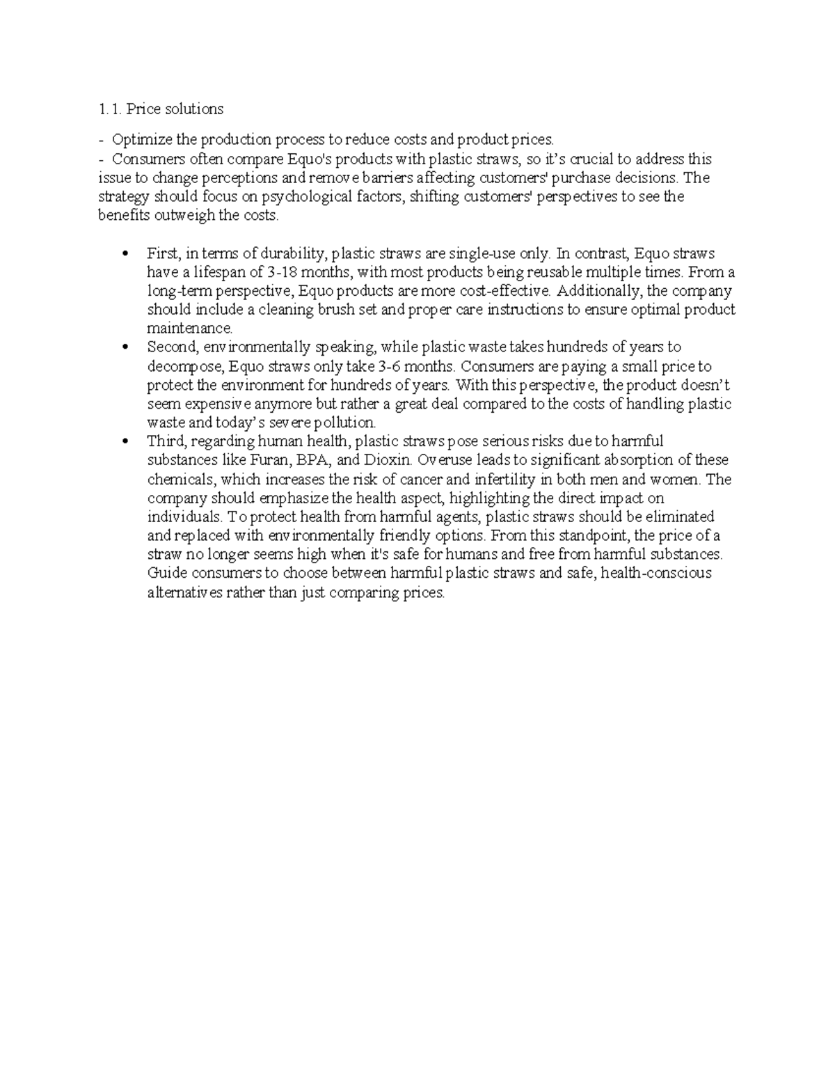 Price solutions - jklnmkjmoljkol - 1. Price solutions - Optimize the ...