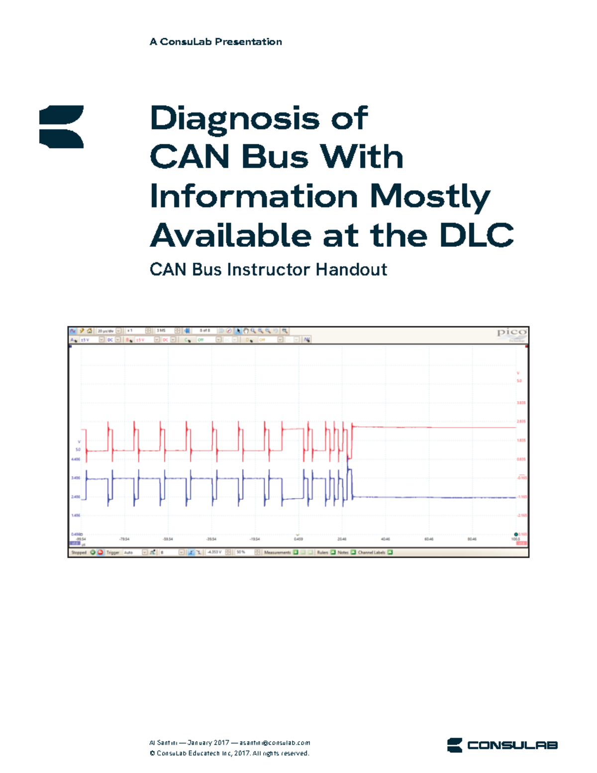 CAN Bus Handout V2023-1 - A ConsuLab Presentation Diagnosis of CAN Bus ...