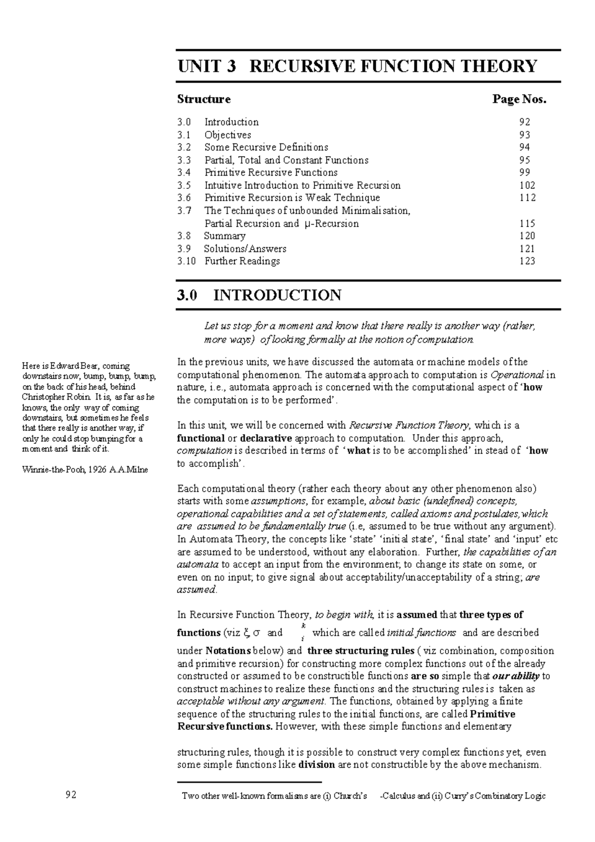 Airthmatic - Lecture notes 1-4 - 92 Turing Machine and Recursive ...