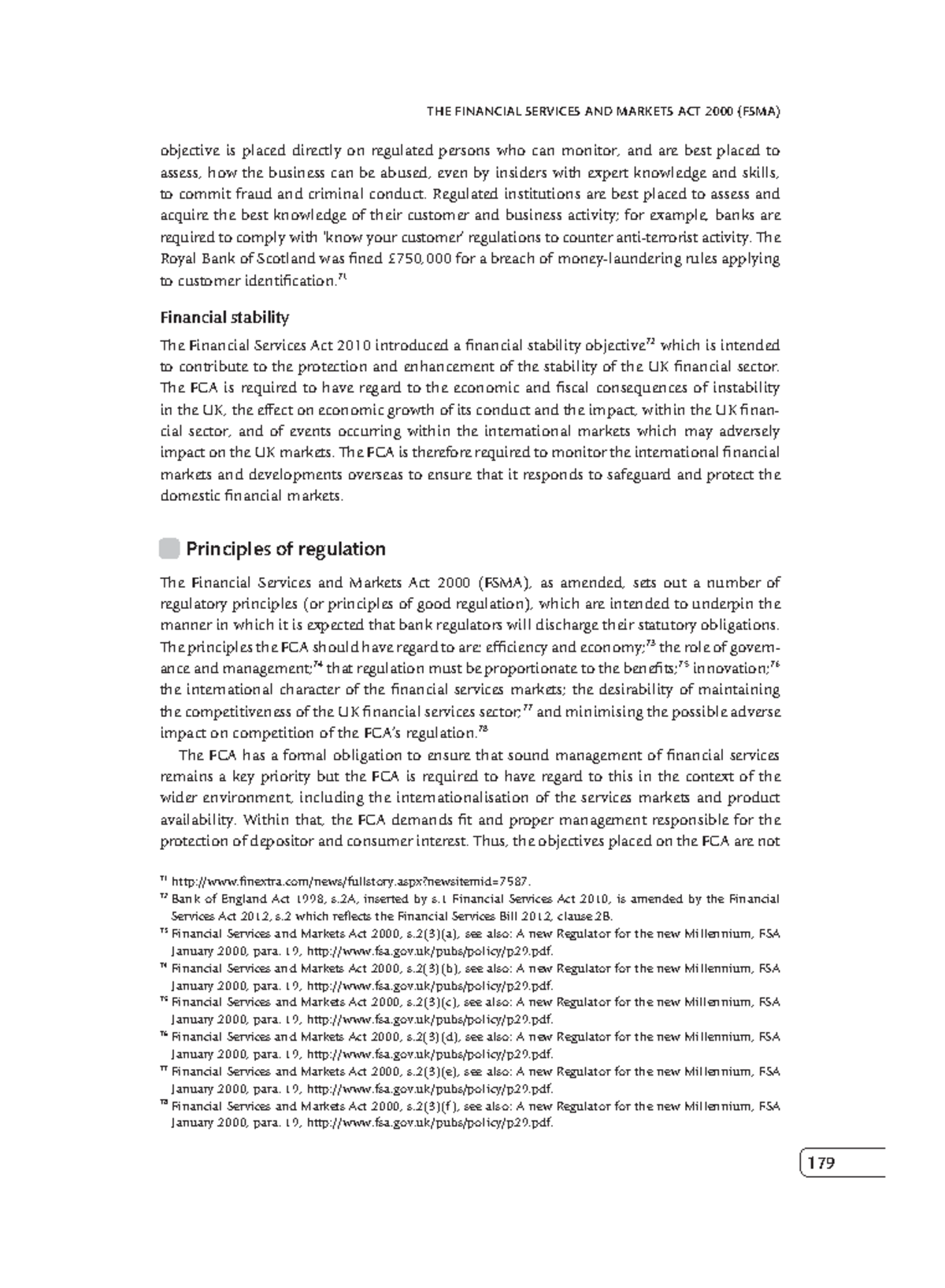 Zlib - n/a - THE FINANCIAL SERVICES AND MARKETS ACT 2000 (FSMA) 179 objective is placed directly ...