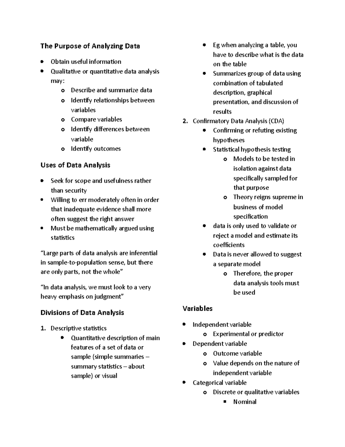 PMCH 02-05-2021 DATA Analysis AND Interpretation Notes - The Purpose of ...