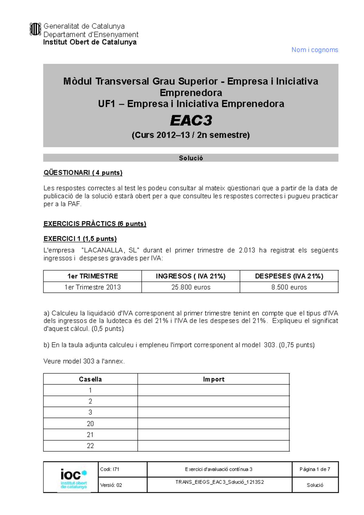 Trans Eiegs LOE EAC3 Solucio 1213S2 V4 - Generalitat de Catalunya Departament d’Ensenyament ...
