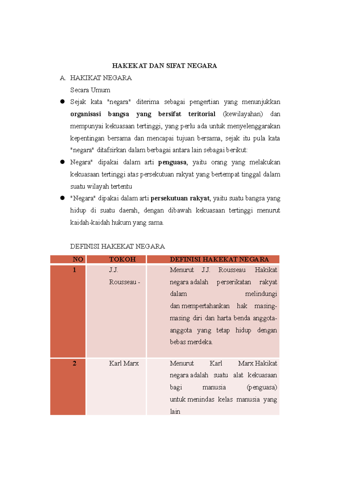 ILMU Negara 4 - HAKEKAT DAN SIFAT NEGARA A. HAKIKAT NEGARA Secara Umum ...