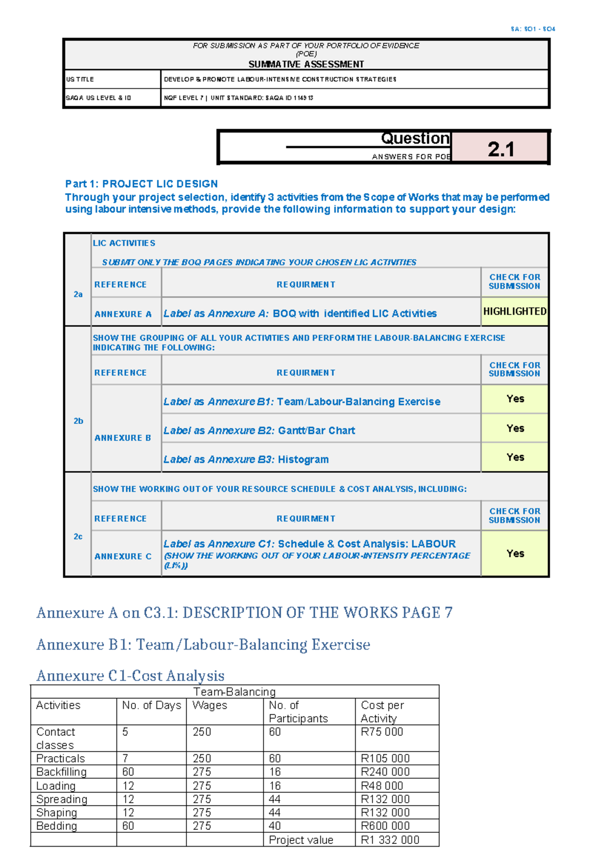 SA - Activity 2 - FAC - SA: SO1 - SO FOR SUBMISSION AS PART OF YOUR ...