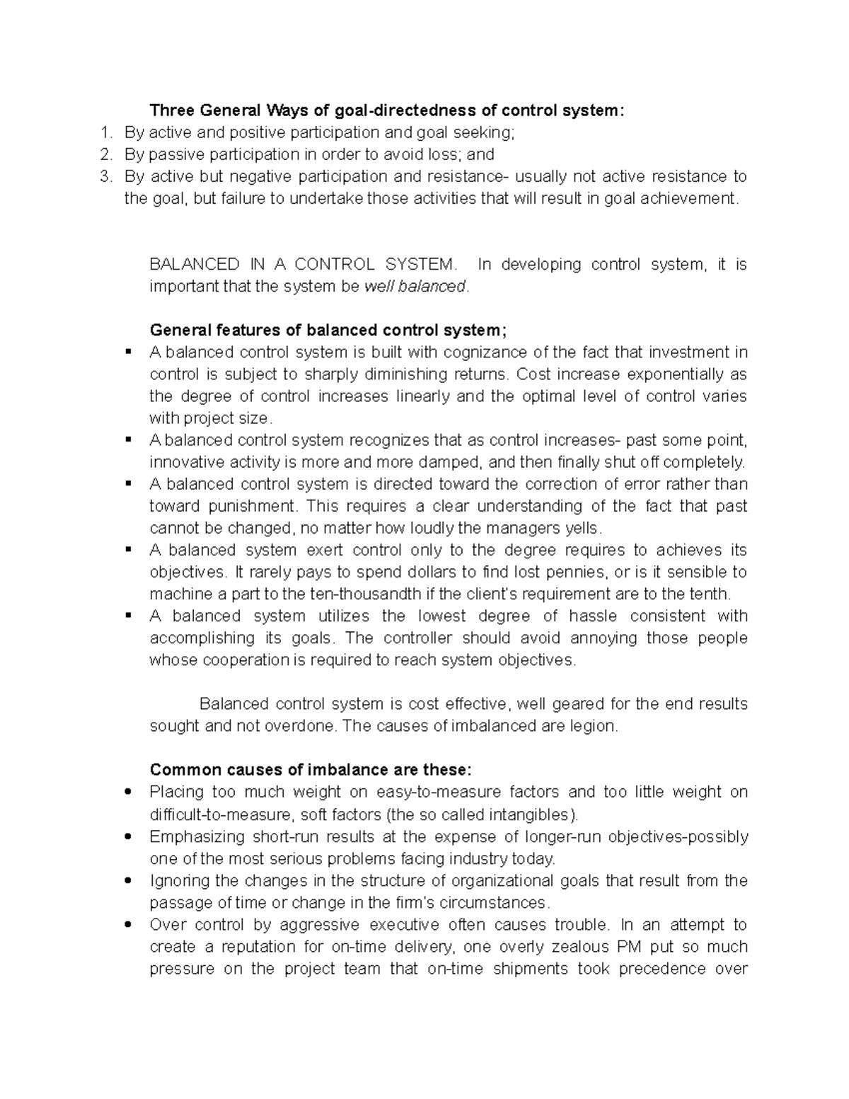 Three General Ways of goal - Three General Ways of goal-directedness of ...