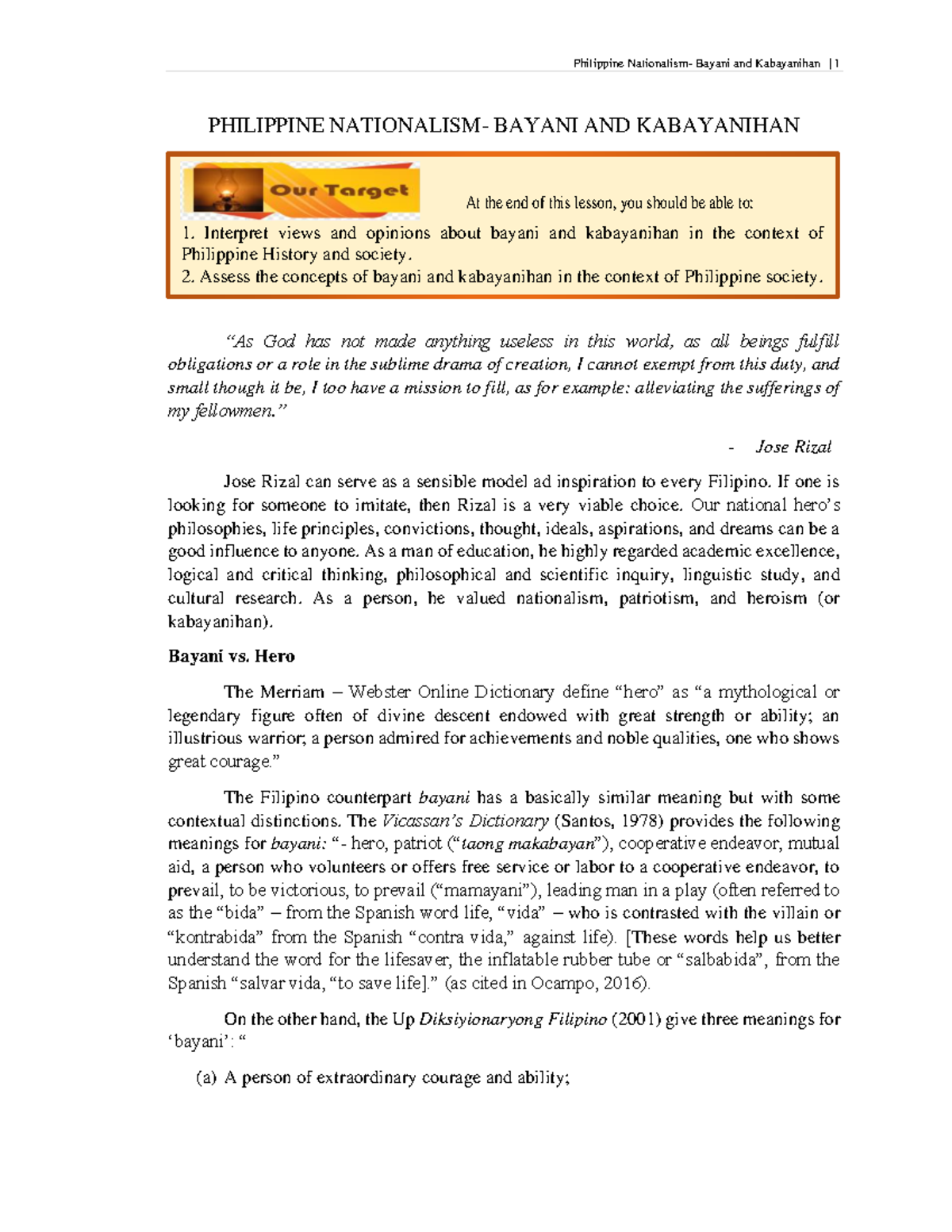 Module-8-Philippine-Nationalism-Bayani-and-Kabayanihan - PHILIPPINE ...