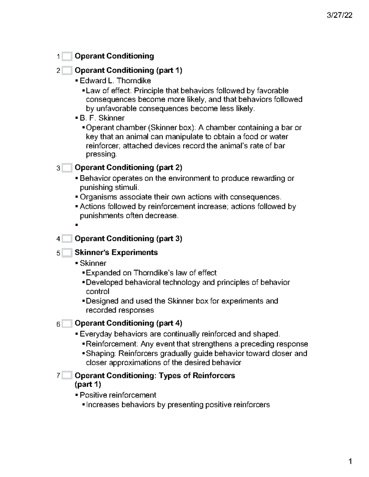 Myers 12emods lectureslides mod21 - 1 Operant Conditioning 2 Operant ...