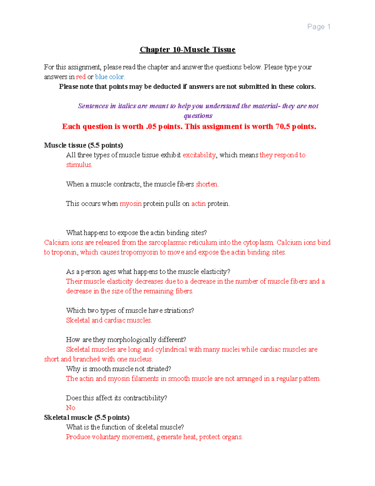 BIO 201 Chapter 10 Muscle tissue OPS - Chapter 10-Muscle Tissue For ...