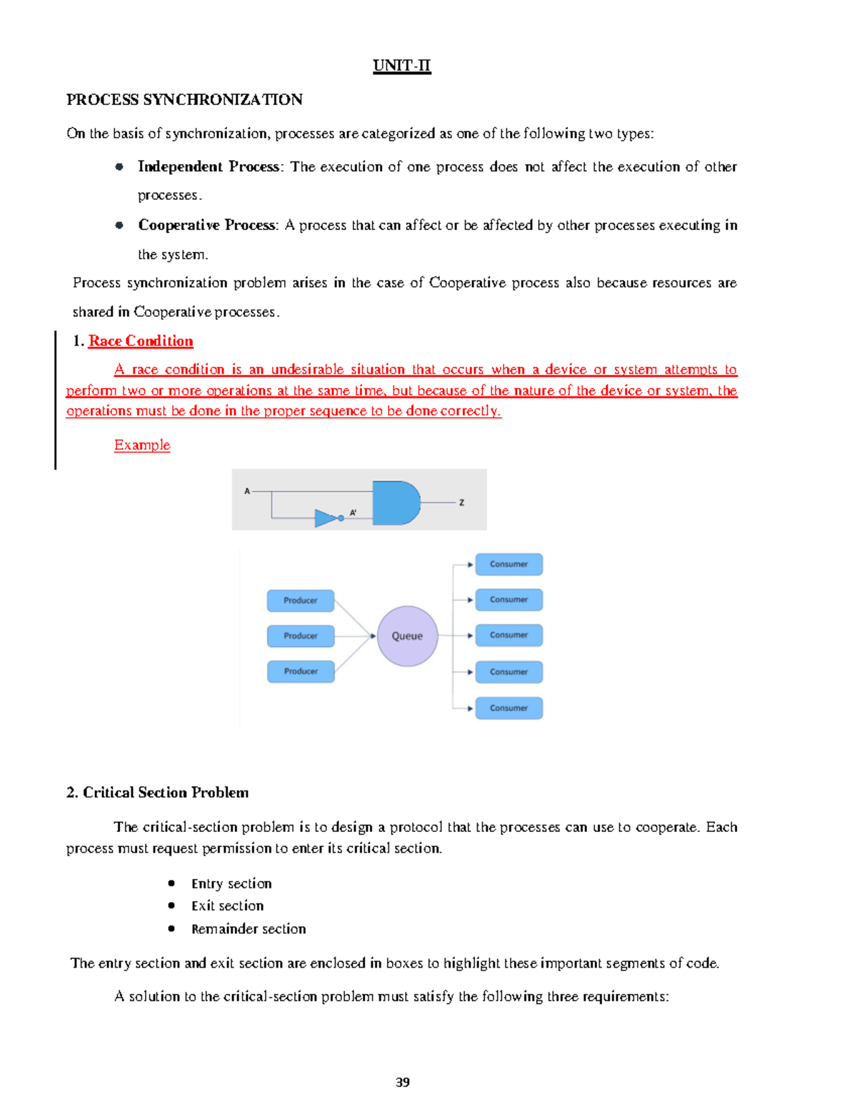 66f282ff-e059-4887-98d6-6ebadd 40a549 - UNIT-II PROCESS SYNCHRONIZATION ...