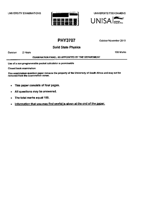 Tutorial Letter 101 (Both) for PHY3707 - PHY3707/101/0/ Tutorial Letter ...