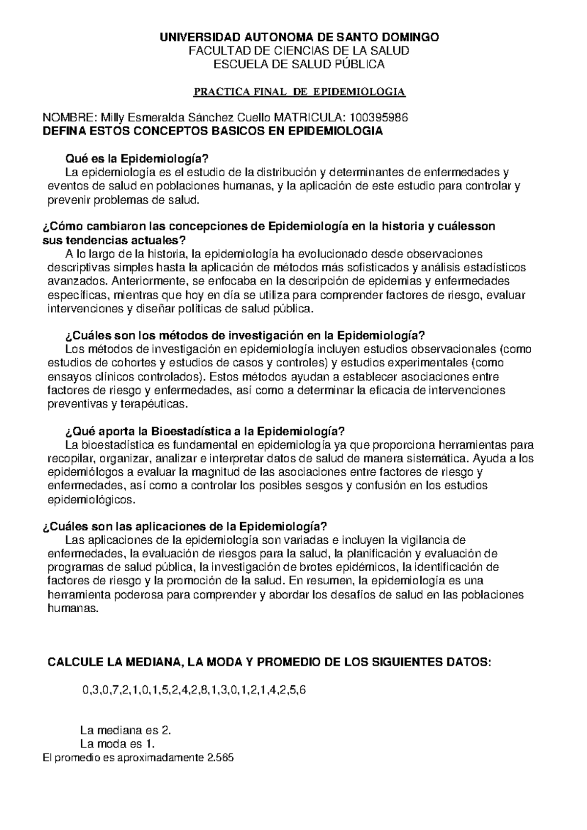 Práctica Final Lab de epi 🦠 - UNIVERSIDAD AUTONOMA DE SANTO DOMINGO ...