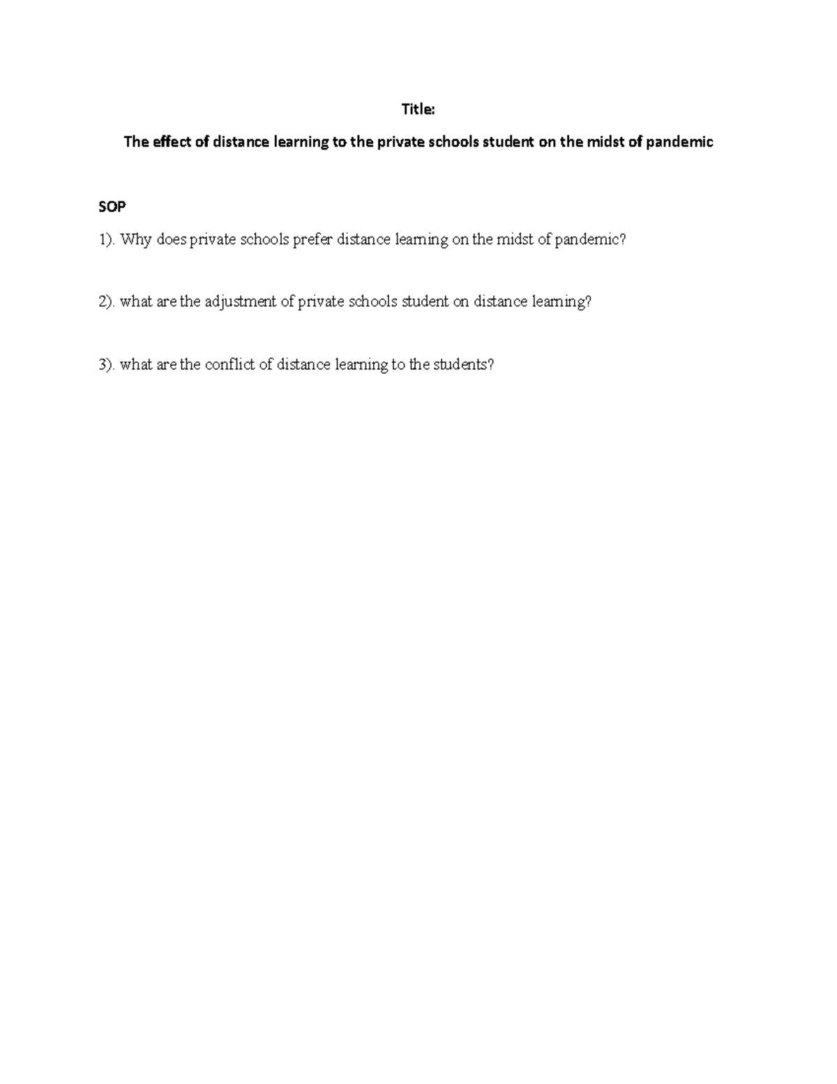 Reading-AND- Writing - NOTES - Title: The effect of distance learning ...