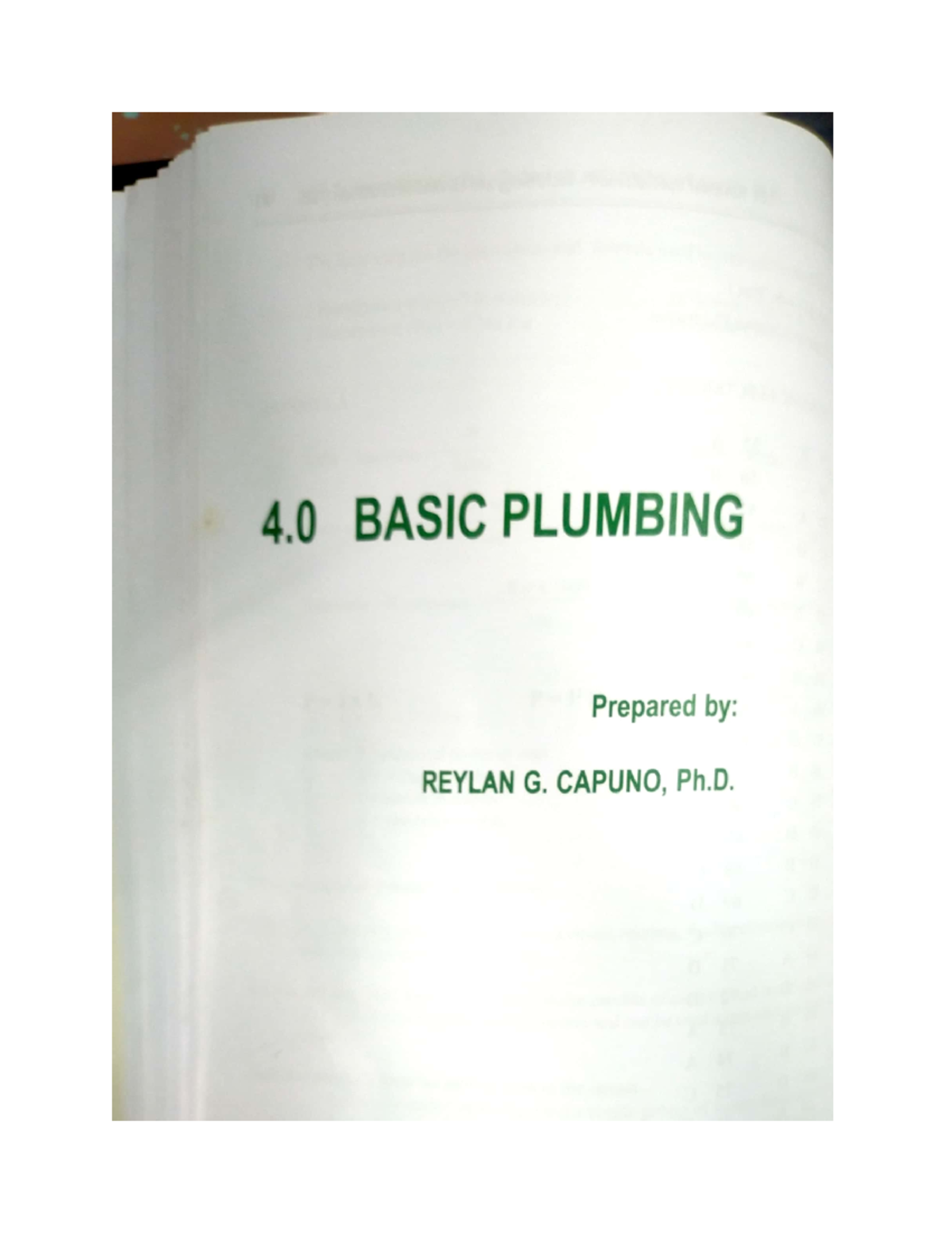 Basicplumbing - Hshshs - Introduction to Computing - Studocu
