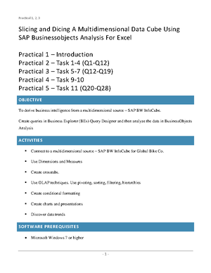 Tut 1 Q 2310 - Business Intelligence Tutorial 1 - LEW SL 1 TBI3131 ...