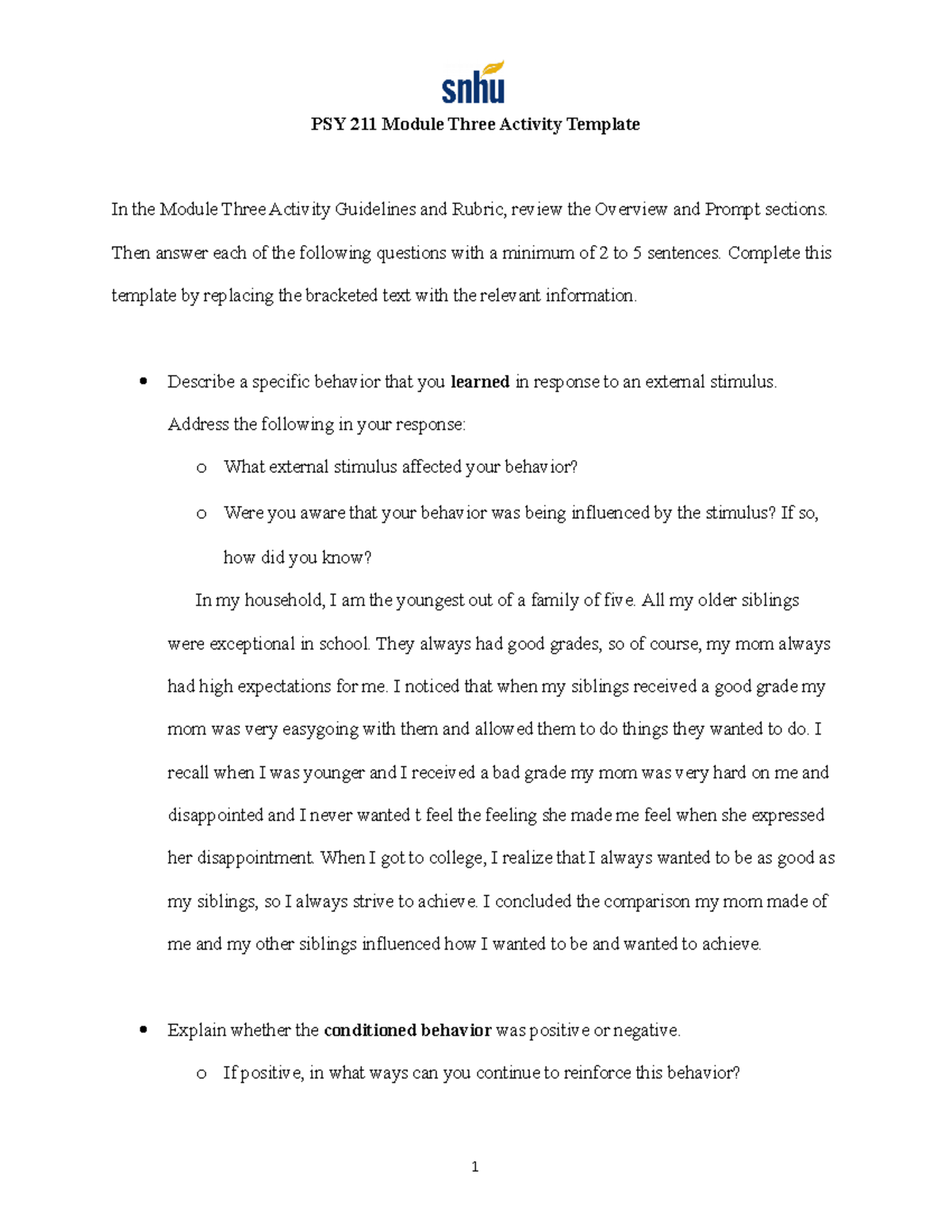 PSY+211+Module+Three+Activity+homework - PSY 211 Module Three Activity ...