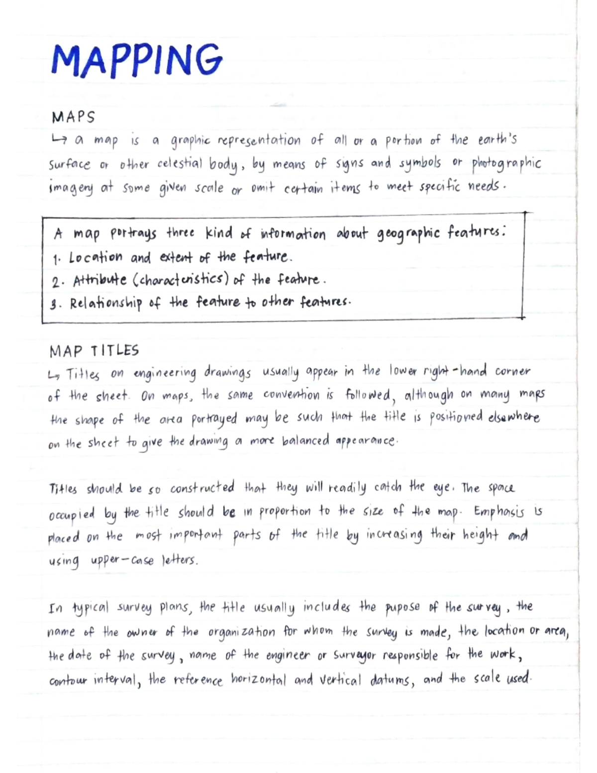 Mapping - MAPPING MAPS a map is a graphic representation of all or a ...