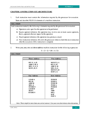 Tutorial 1 - Introduction to Assembly Language - Faculty of Information Science and Technology ...