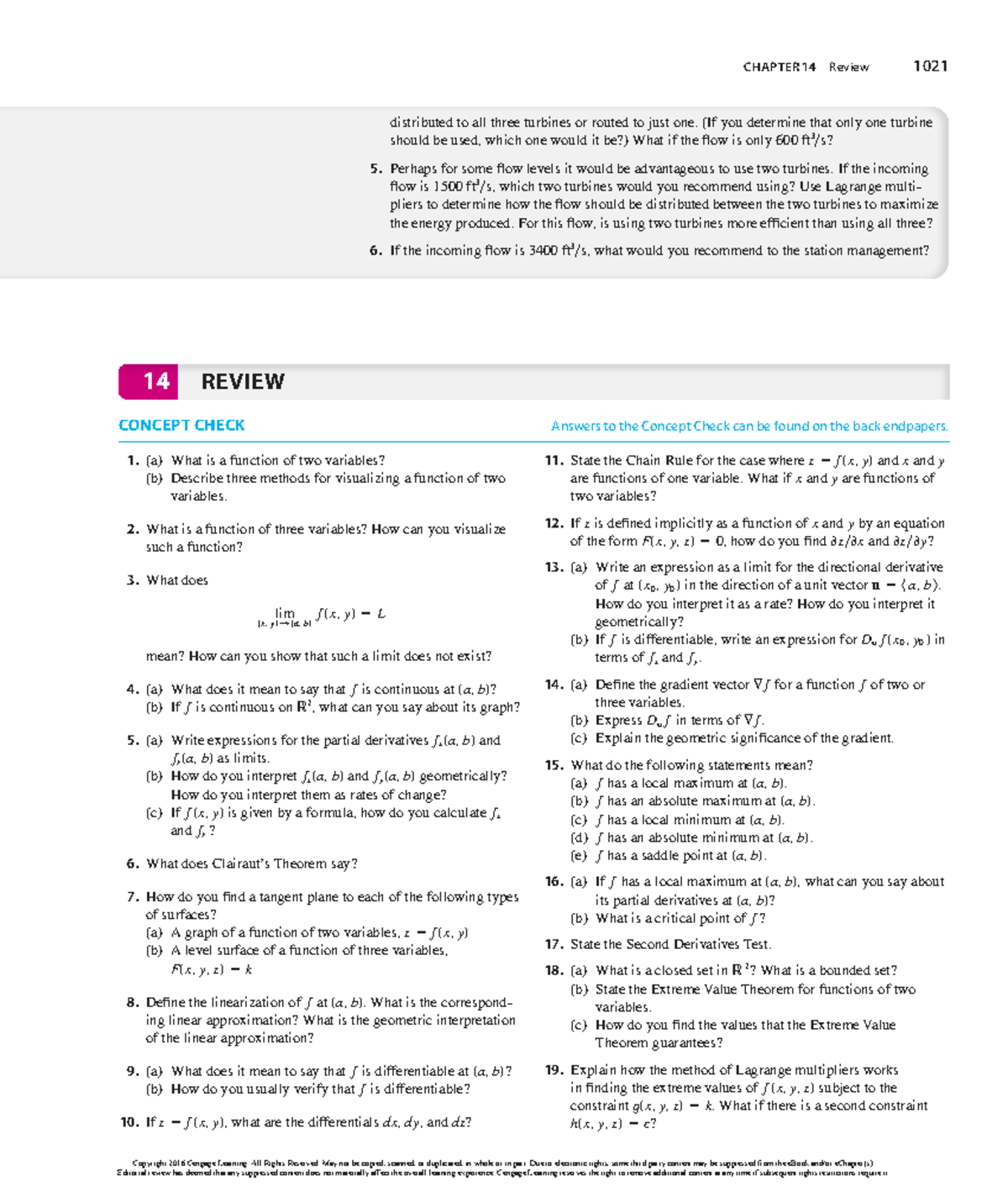 Math ch-14-review - math work - CHAPTER 14 Review 1021 distributed to ...