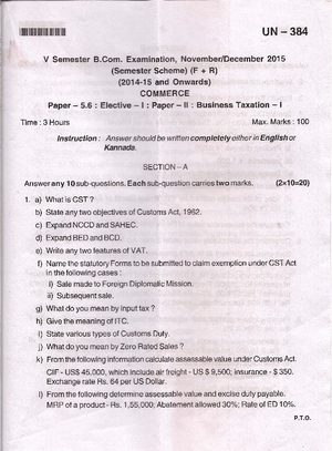 GST - Notes - Goods and Service Tax - Studocu