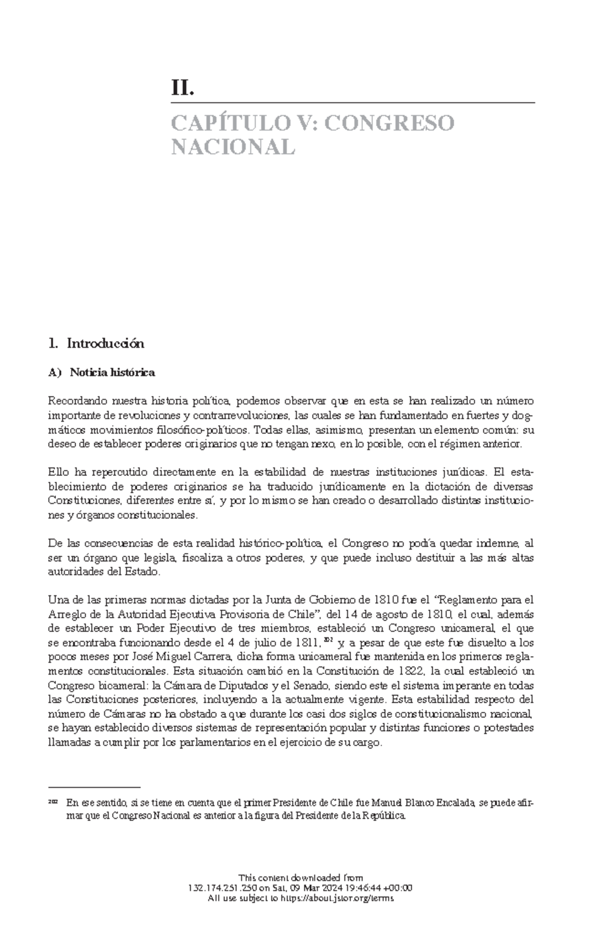 5 Congreso - sdfasf - II. CAPÍTULO V: CONGRESO NACIONAL 1. Introducción ...