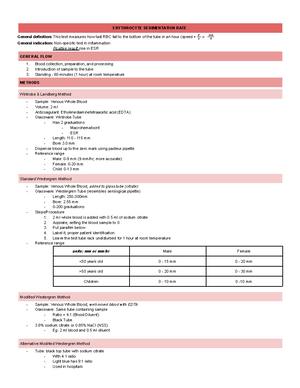 Practice-1 - Practice questions for rbc indices - I. Routine Cell Count ...