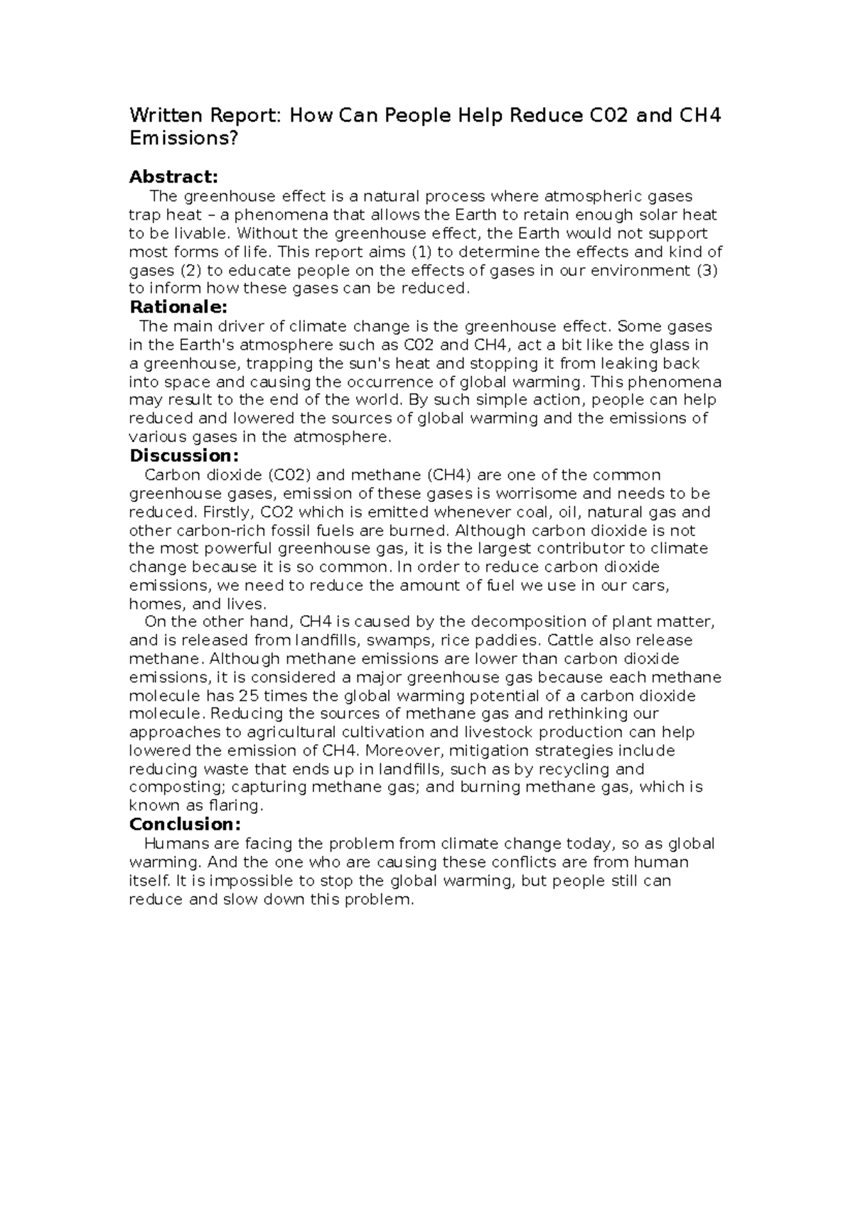 Written-Report - This will serve as a guide for students about the ...