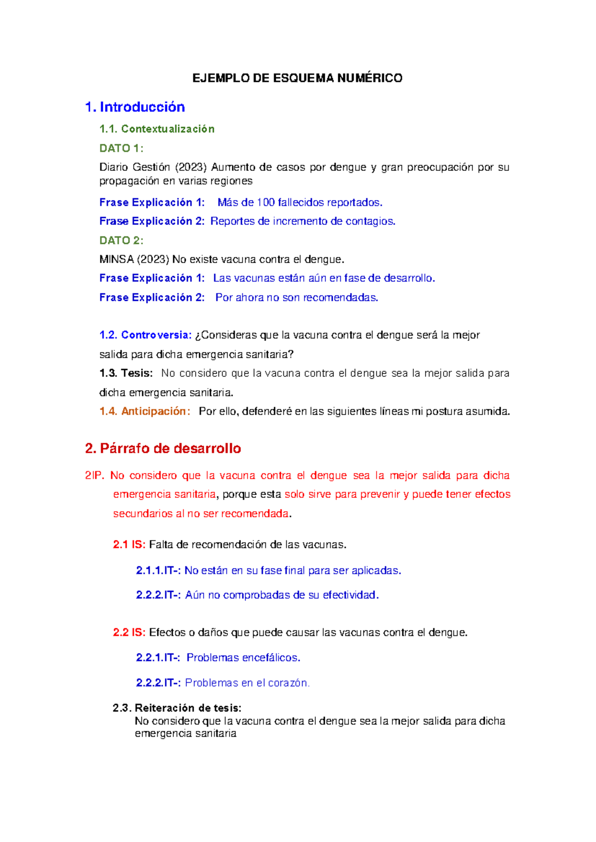 Ejemplo DE Esquema Numérico - EJEMPLO DE ESQUEMA NUMÉRICO 1 ...