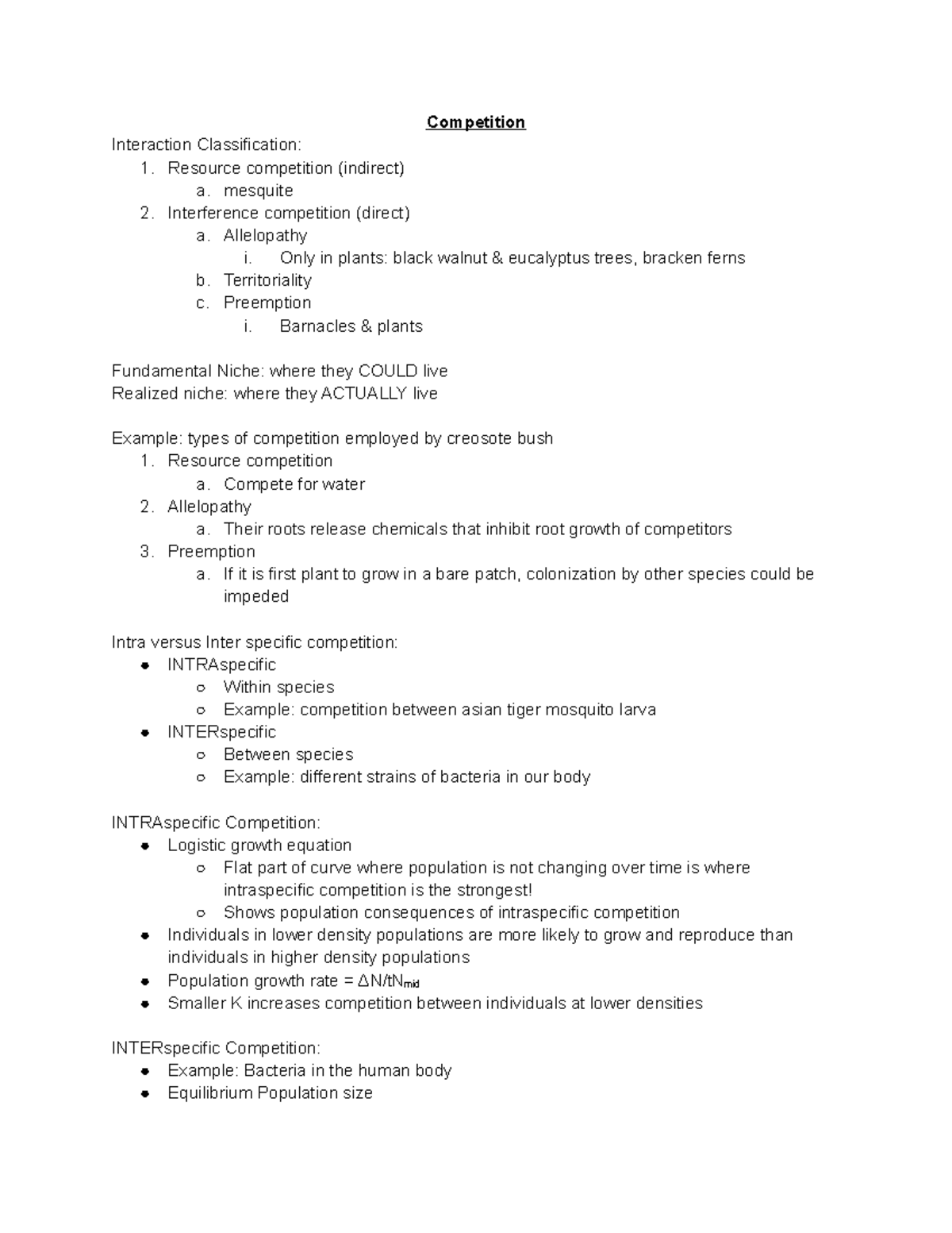 Competition Notes - Competition Interaction Classification: Resource ...