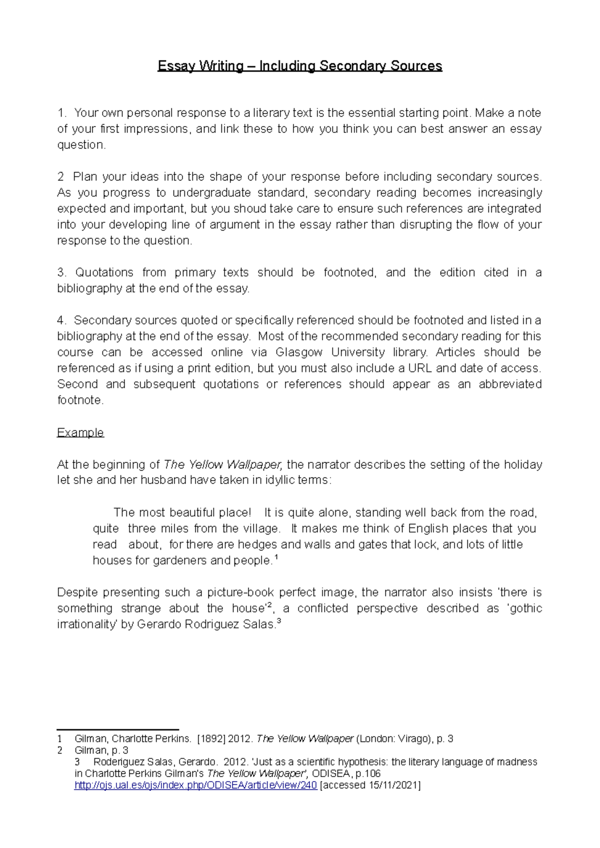 Using secondary sources - Essay Writing – Including Secondary Sources 1 ...