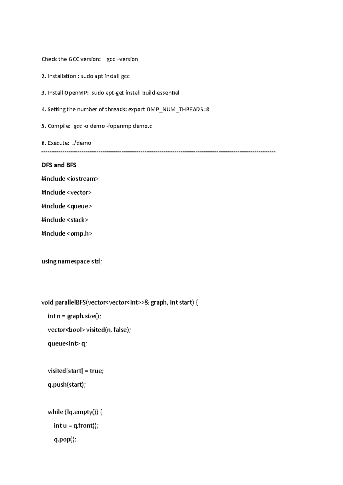 HPC - Check the GCC version: gcc – version 2. Installation : sudo apt ...